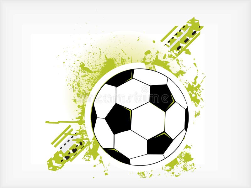Grunge Soccer Ball stock vector. Illustration of competition - 13843201