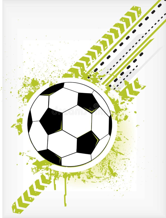 Grunge Soccer Ball stock vector. Illustration of people - 13843206