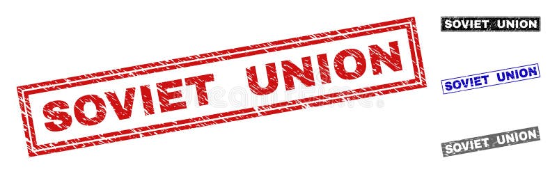 Grunge SOVIET UNION Textured Rectangle Watermarks Stock Vector ...