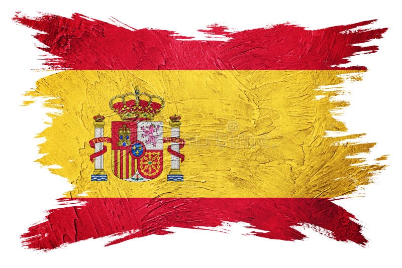 Grunge Spain Flag. Spain Flag with Grunge Texture Stock Illustration ...