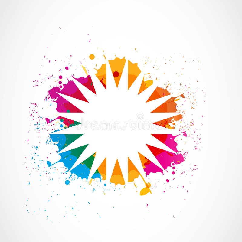 Grunge splash colors stock vector. Illustration of abstract - 29359280