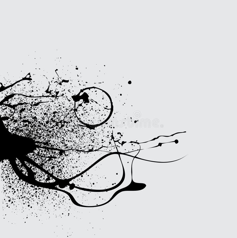 Grunge splash design stock vector. Illustration of splat - 14791977
