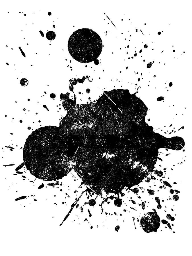 Ink splat stock vector. Illustration of splat, mark, drops - 1379001