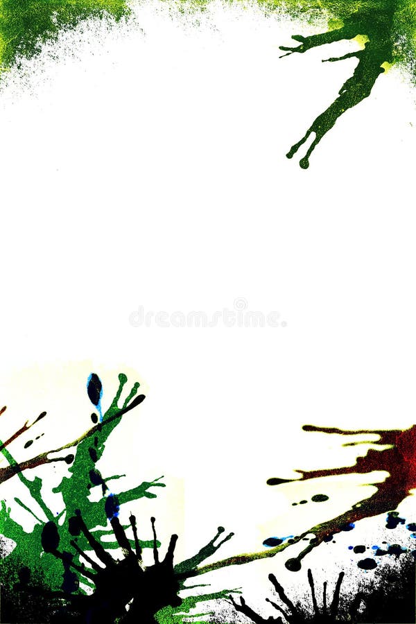 Grunge splat border stock illustration. Illustration of splattered - 581336