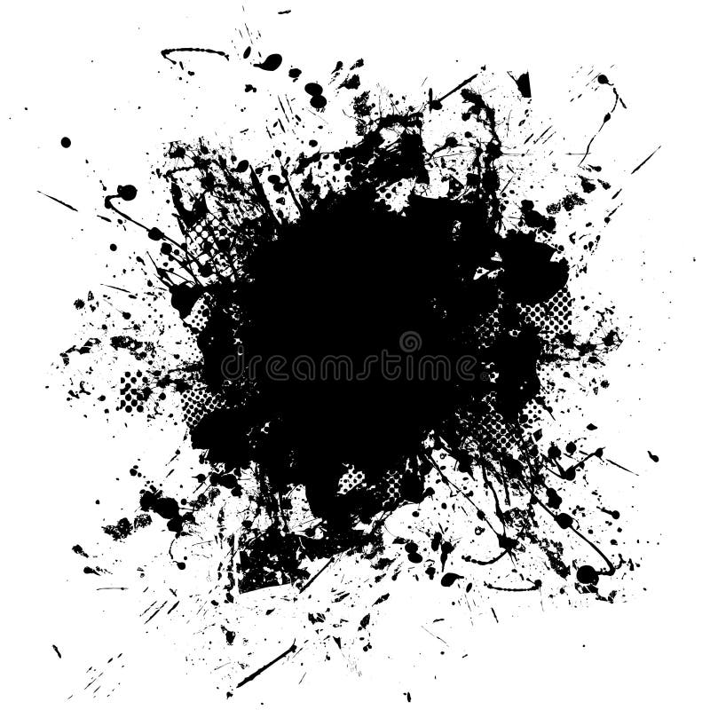 Grunge splodge stock vector. Illustration of drip, splatter - 5744257