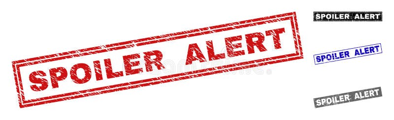 Spoiler Alert Red Stamp Text Stock Vector - Illustration of reader ...