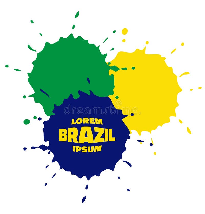 Grunge Spots, Using Brazil Flag Colors Stock Vector - Illustration of ...