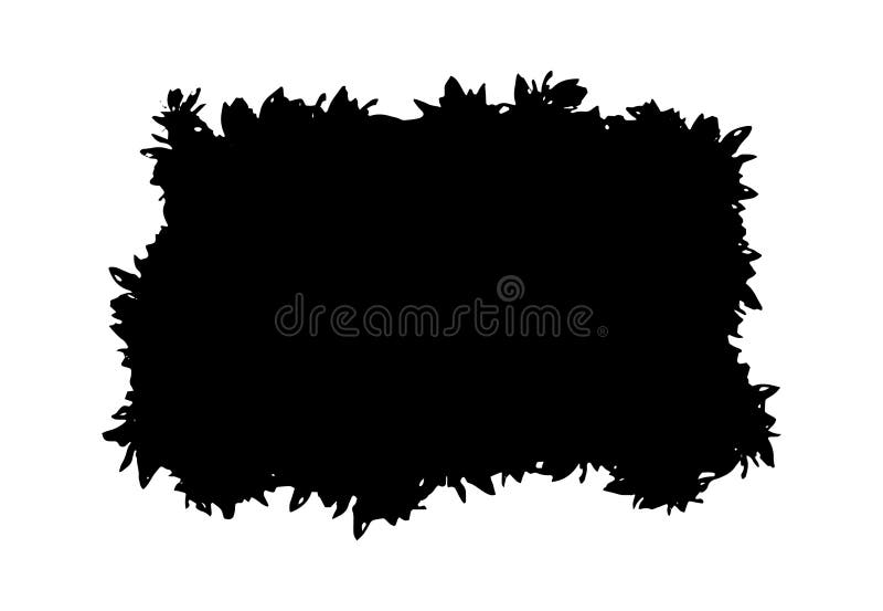 Grunge Square Template. Black Painted Squares or Rectangular Shapes ...