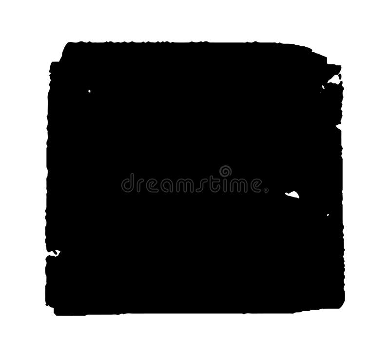 Grunge Square Template. Black Painted Squares or Rectangular Shapes ...