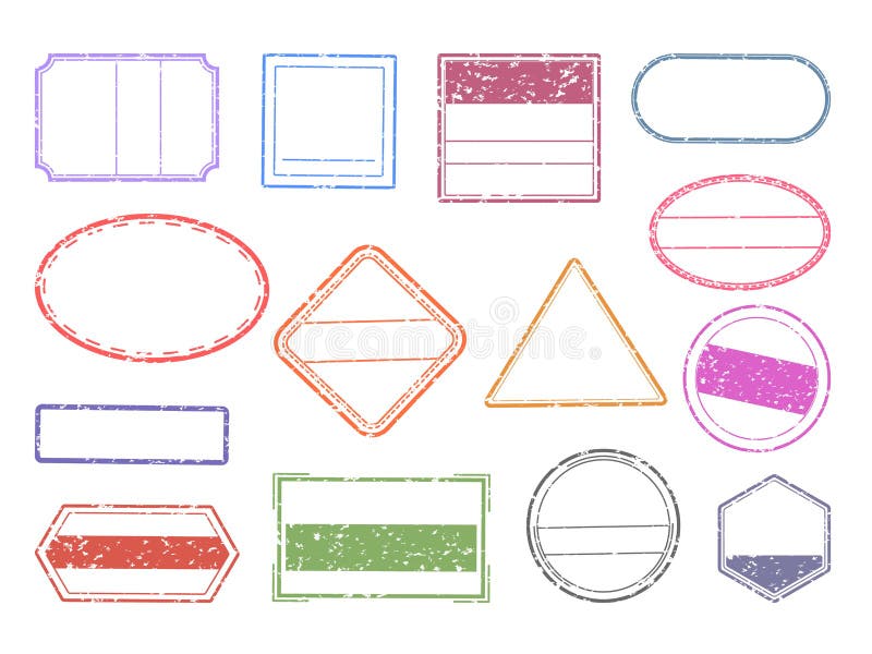 Round Triangular Square Seal Stock Illustrations – 45 Round Triangular ...