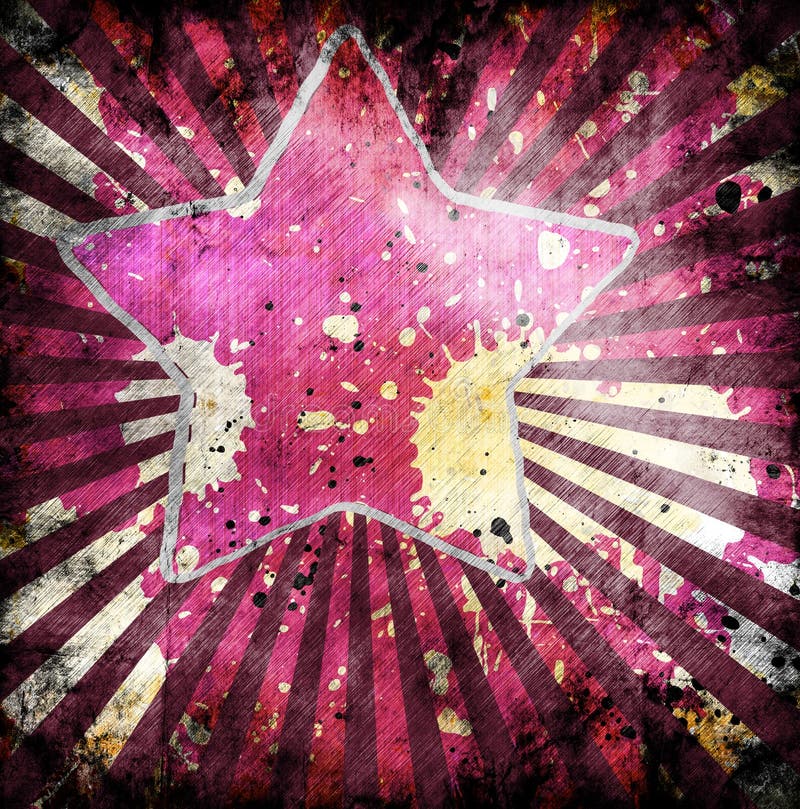 Grunge star stock illustration. Illustration of rubber - 26451718
