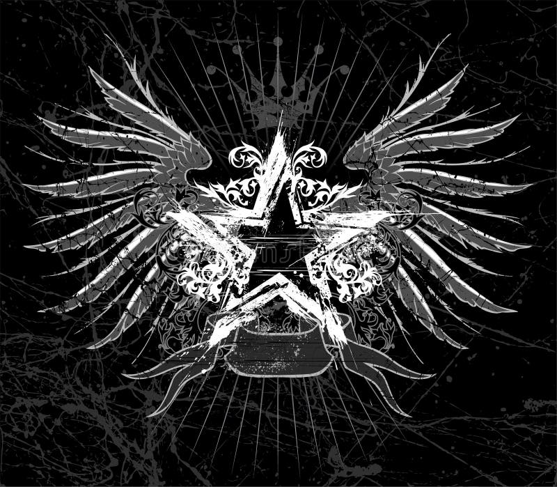 Grunge star set stock vector. Illustration of circle - 19134186