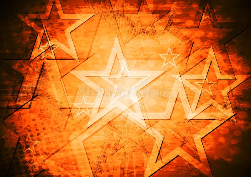 Grunge Stars Vector Background Stock Vector - Illustration of grunge ...