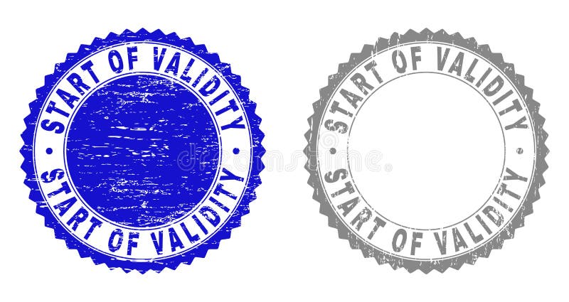 Validity Scratched Stamp with Tick Stock Vector - Illustration of ...