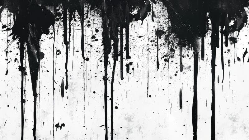 Grunge Stencil: Artistic Ink Splashes and Modern Strokes Stock Image ...