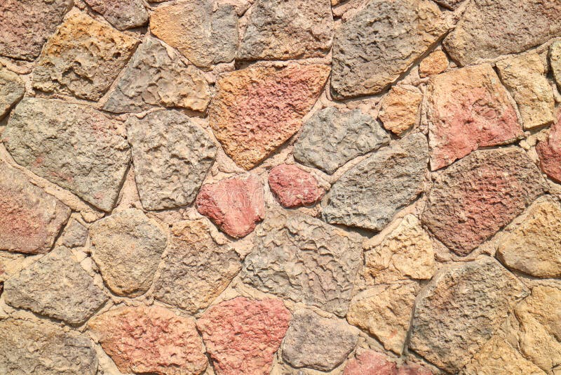 Grunge Stone Brick Wall Pattern of Exterior Building. Stock Photo ...
