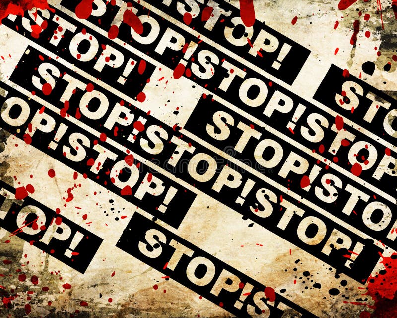 Grunge stop background stock illustration. Illustration of traffic ...