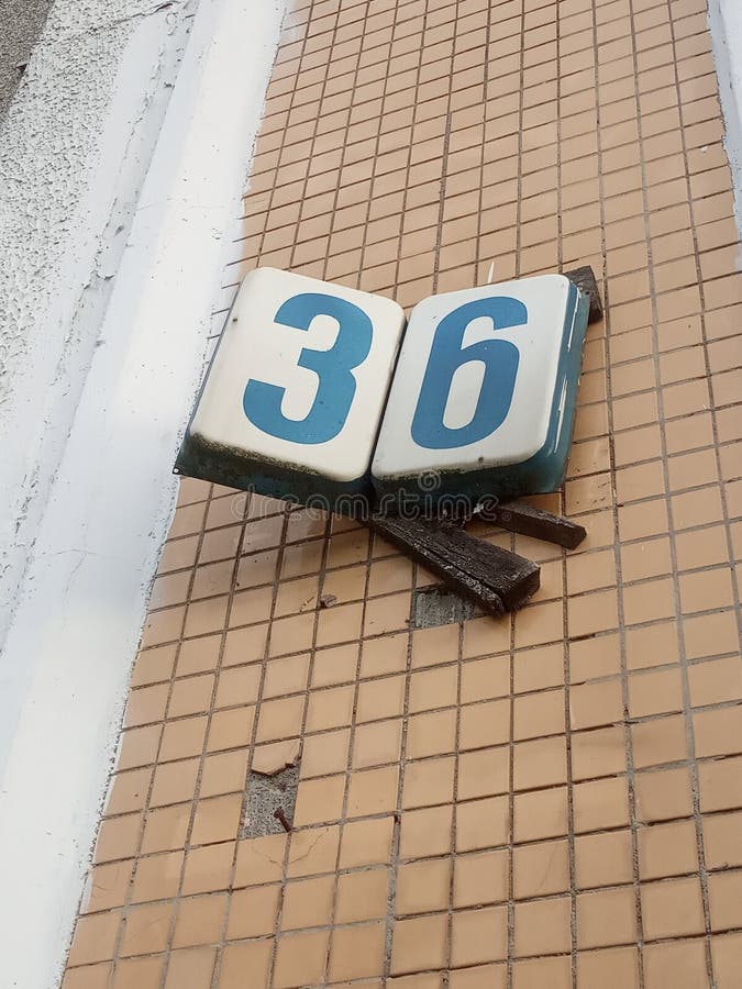 Grunge Street Sign with Number 36 Stock Image - Image of symbol, number ...