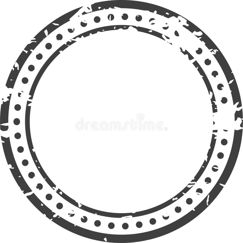 Grunge Style Blank Rubber Stamp with Copy Space Forming a Perfect ...