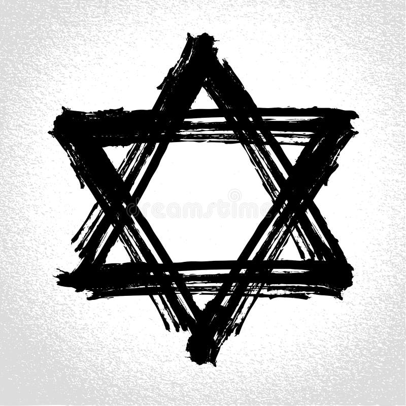 Bloody Star of King David Isolated Stock Vector - Illustration of ...