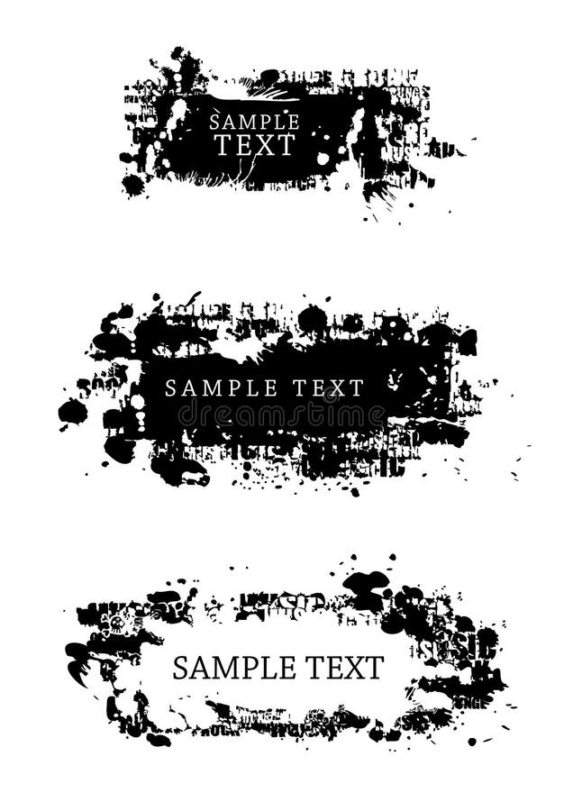Grunge Style Design Elements Stock Vector - Illustration of drawing ...