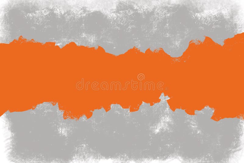 Grunge Style Header Title Background Abstract Banner in Orange and Gray ...