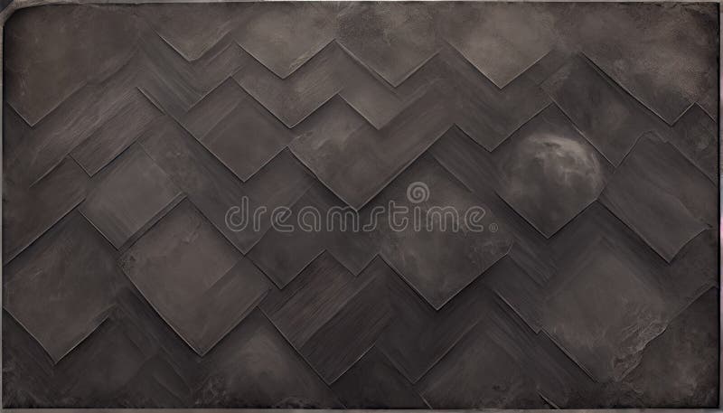 Grunge Style Matt Grey Overlapping Tiles Pattern Stock Illustration ...