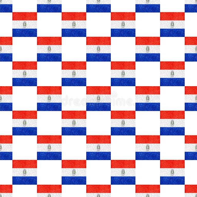 Grunge Style Paraguay National Flag Pattern Stock Illustration ...