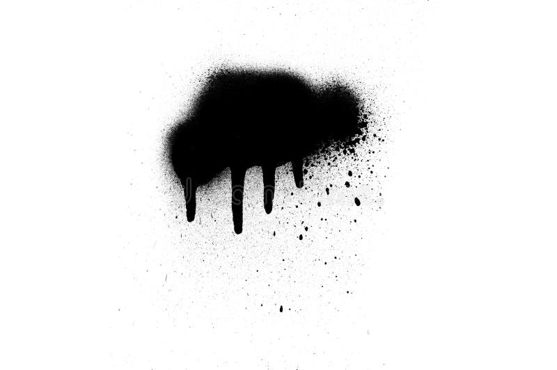 Grunge Style Shape. Spray Painted Splash. Stock Image - Image of splat ...