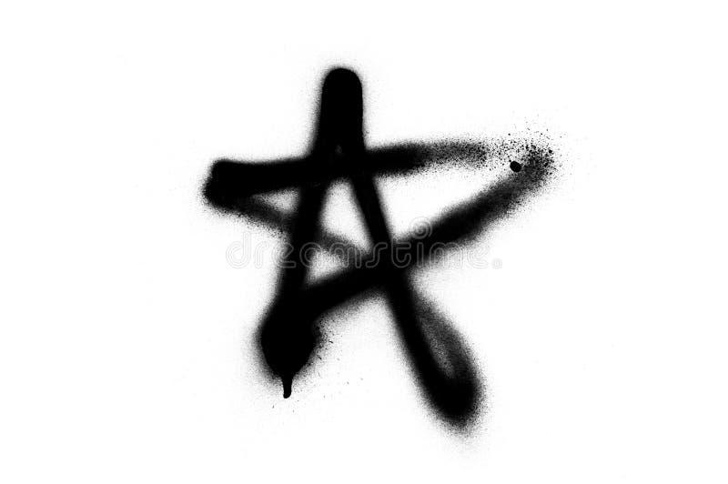 Grunge Style Shape. Spray Painted Star. Stock Photo - Image of spray ...
