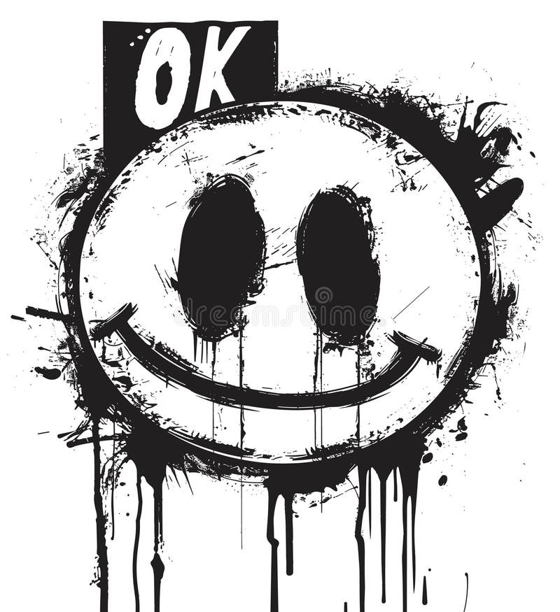 Grunge Smiley Face Stock Illustrations – 1,183 Grunge Smiley Face Stock ...