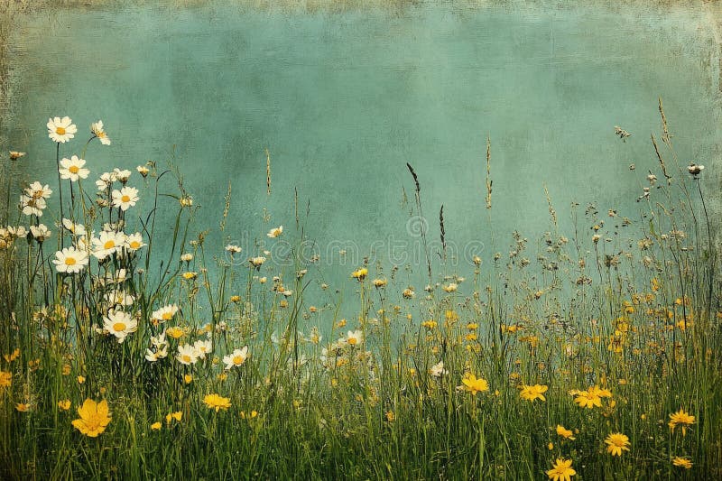 Grunge Style Spring Background Textured Artistic Design Theme Stock ...