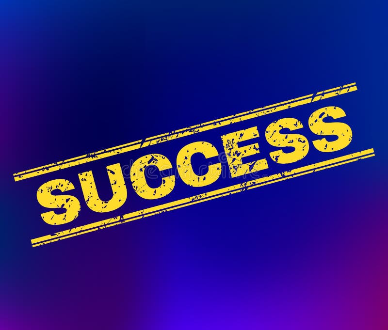 SUCCESS Scratched Stamp Seal on Gradient Background Stock Vector ...