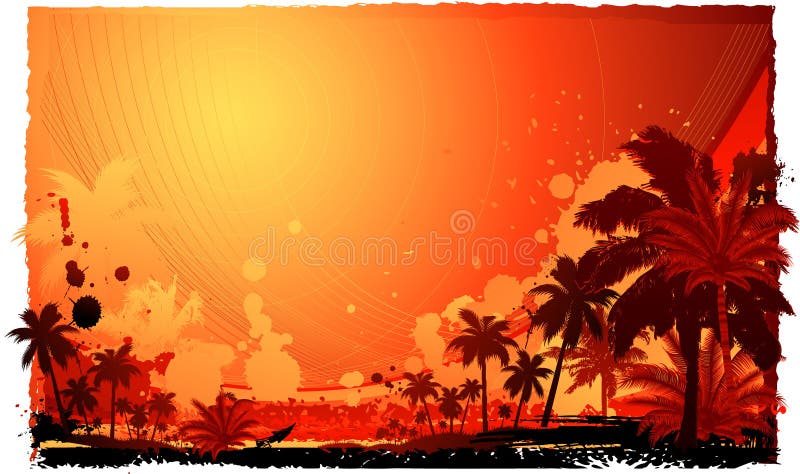 Hot summer background stock vector. Illustration of cloud - 14436854