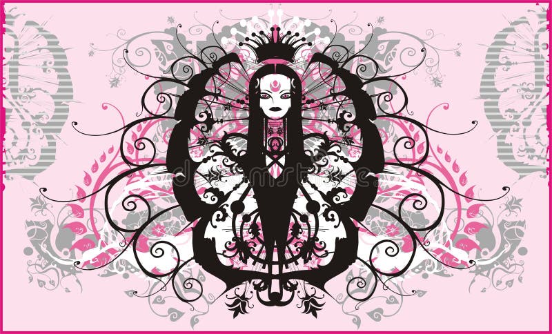 Queen stock vector. Illustration of abstract, clip, artwork - 1228846