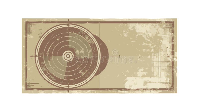 Grunge Target Board Background, Rustic Aim Practice, Vector Design ...