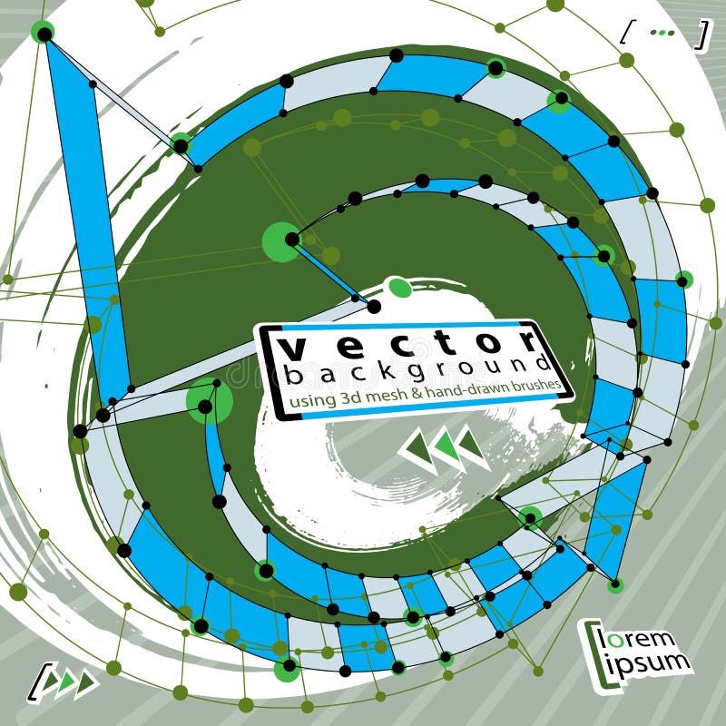 Grunge and Technical Vector Illustration, Vector Background Made Stock ...