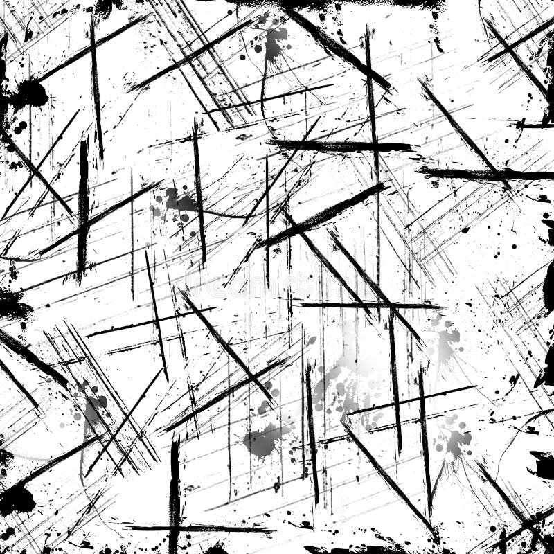 Grunge Vector Paint Texture Seamless Pattern Stock Vector ...