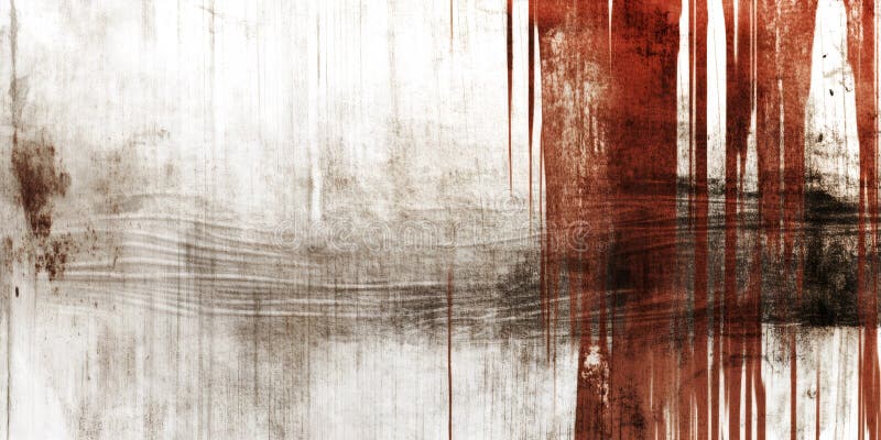 Weathered Red Paint Dripping, Grunge Texture with Chaotic Brush Strokes ...