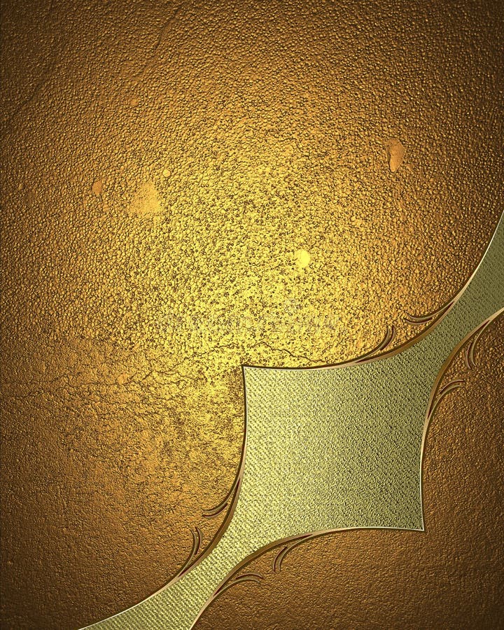 Grunge Texture of Cracked Red Gold. Design Template Stock Illustration ...