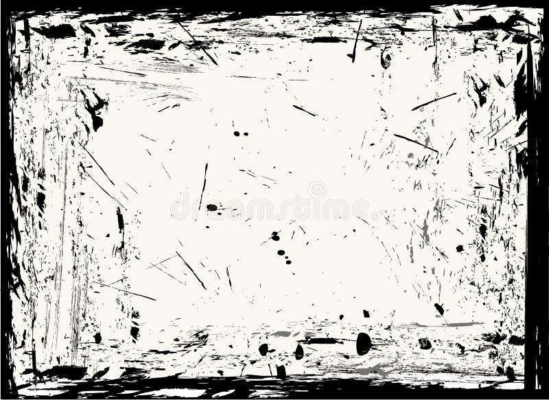Grunge Texture Painted Frame Mask Overlay Stock Image - Image of ...