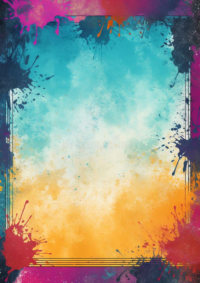 Grunge Texture 90s Retro Nostalgic Frame Stock Illustration ...