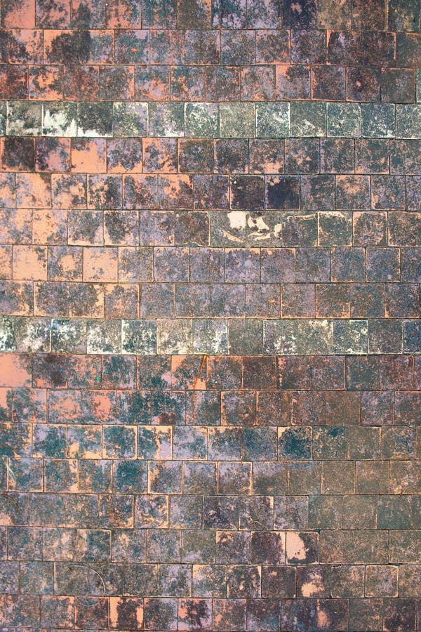 Grunge Texture of Square Brown Tiles Stock Image - Image of tile ...