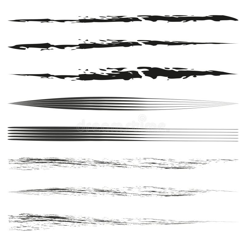 Grunge Texture Stripes. Abstract Brush Strokes. Sharp Line Elements ...