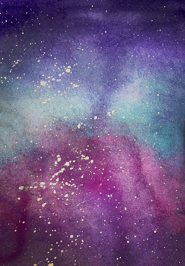 Deep Colors Galaxy Background Stock Illustration - Illustration of ...