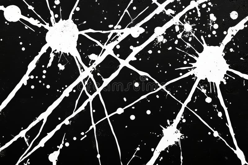 The Grunge Texture of a Worn, Old Wall with Paint Splatters and Dark ...