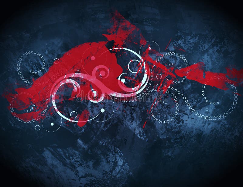 Grunge Textured Abstract Digital Background - Stock Illustration ...