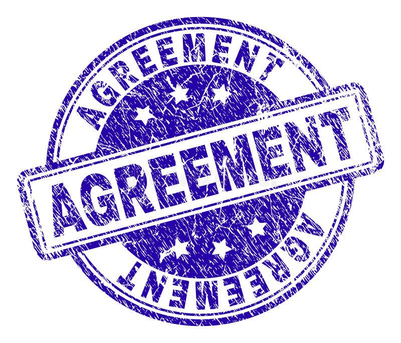 Grunge AGREEMENT Rectangle Stamp Stock Vector - Illustration of ...