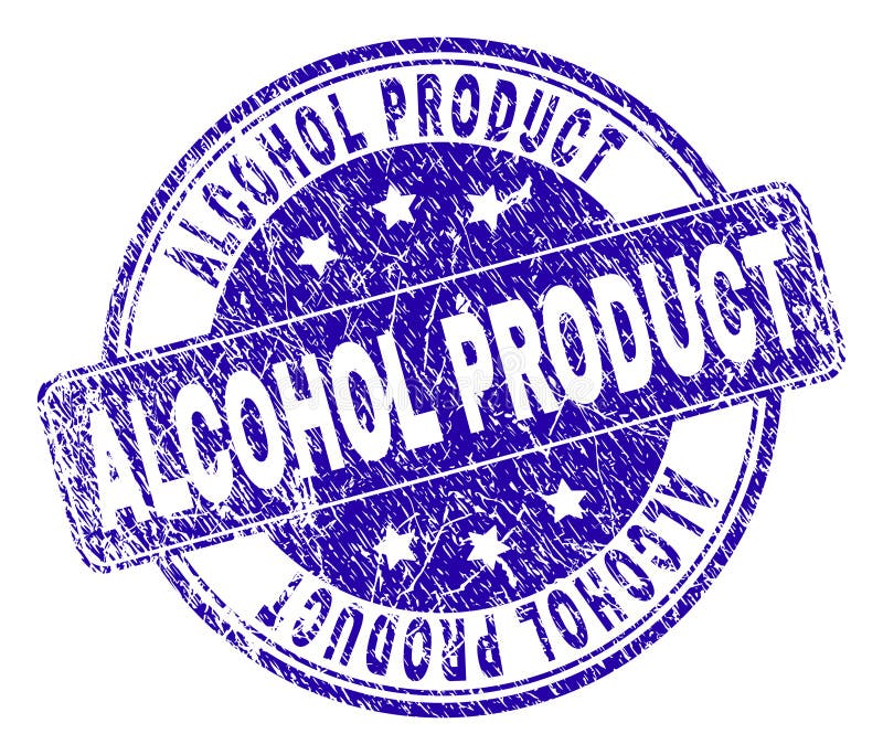 Scratched ALCOHOL PRODUCT Stamp Seal Stock Vector - Illustration of ...