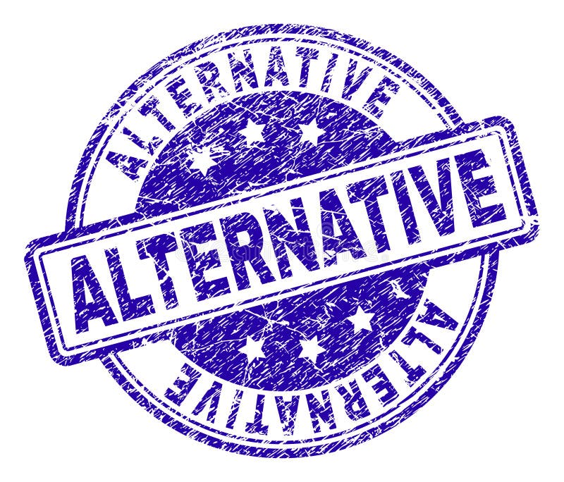 Grunge Textured ALTERNATIVE Stamp Seal Stock Vector - Illustration of ...